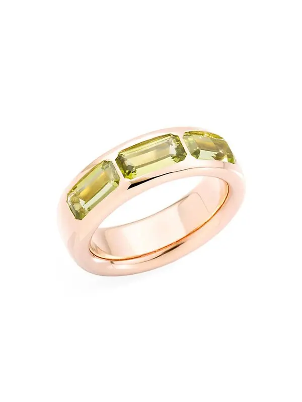 Pomellato Iconica 18k & Peridot Ring - Rose Gold | Editorialist
